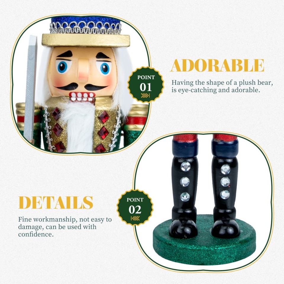 Christmas Nutcracker Adorn Nutcracker Statue Xmas Tabletop Ornament ...