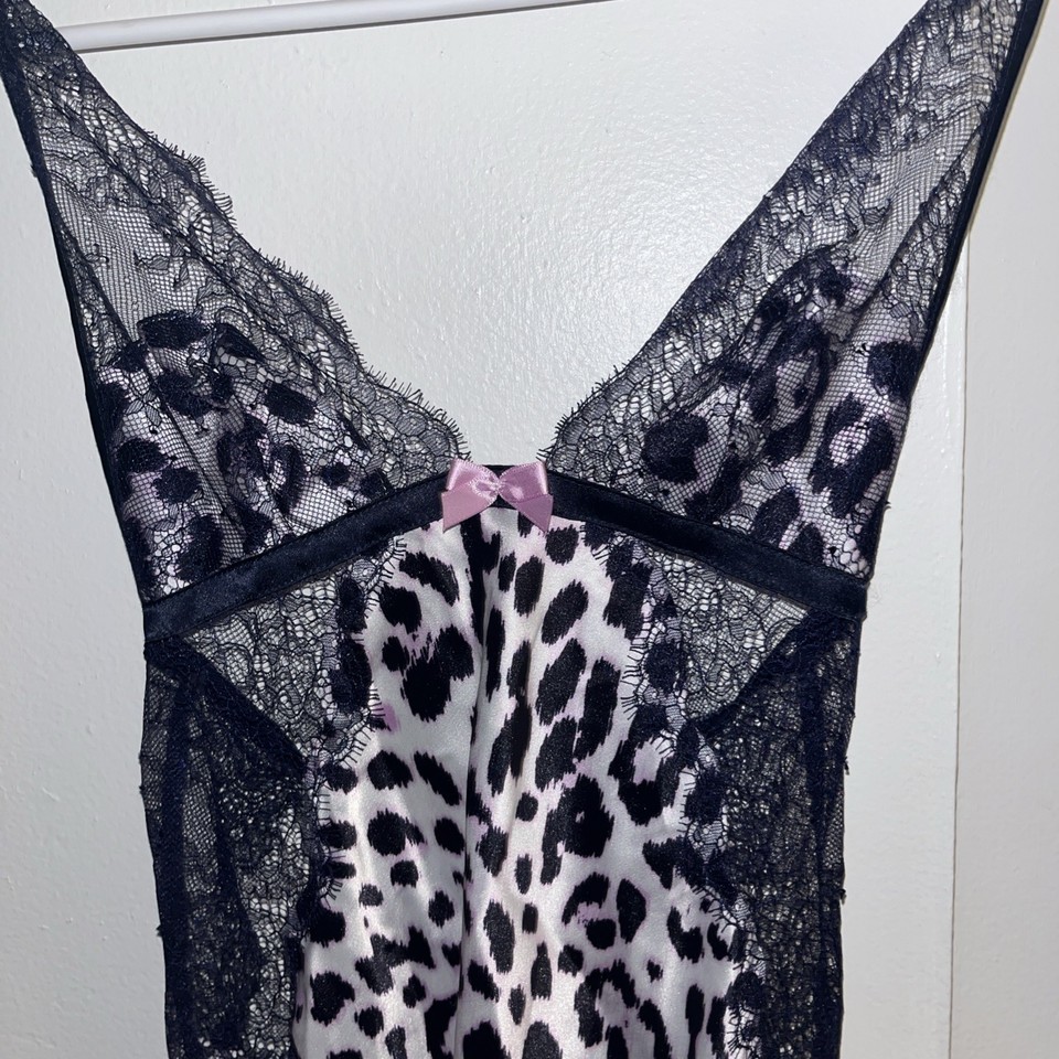 Victorias Secret Leopard Baby Doll Lingerie…size: XS | eBay