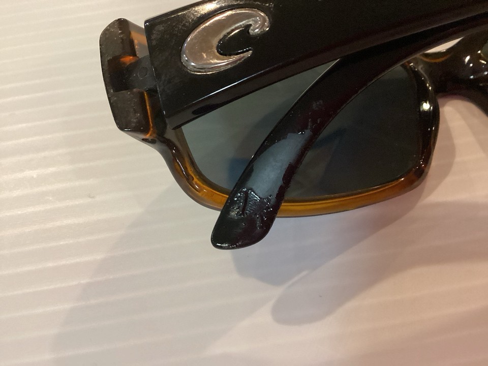 COSTA DEL MAR Brown CABALLITO Frame Copper 580 Plastic Polarized Lens ...