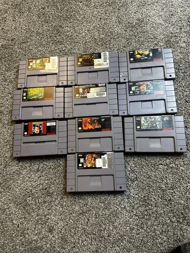 SNES Super Nintendo 10 Video Game Lot Untested READ | eBay
