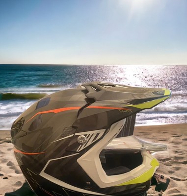 Motocross MX Helmet Blaze HJC CL-X7 MC-5 Black/Yellow Adult Medium NEW ...