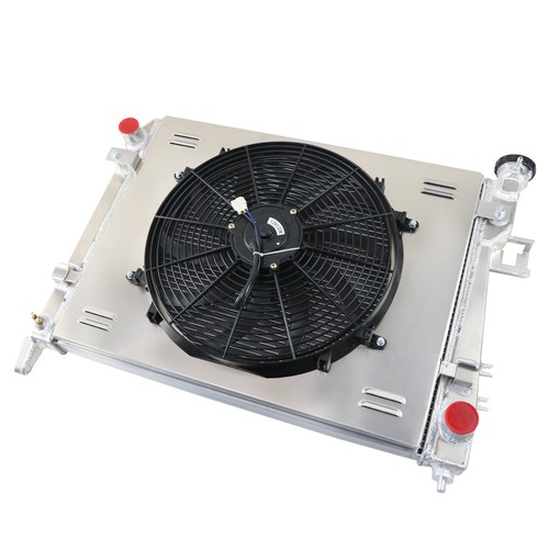2 Row Aluminum Radiator Shroud Fan for Dodge Ram 1500/2500/3500 5.7L ...