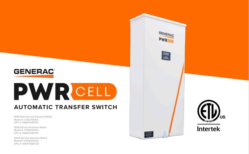 Generac PWRcell 200-Amp Automatic Smart Transfer Switch w/ Power ...
