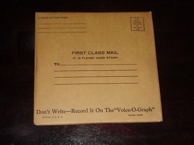 VOICE-O-GRAPH Unused Record Blanks In Sealed Envelope | eBay