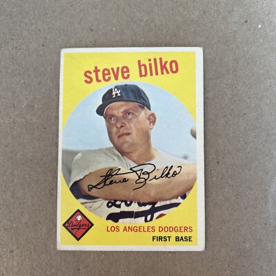 1959 Topps Baseball Steve Bilko Los Angeles Dodgers Card #43 | eBay