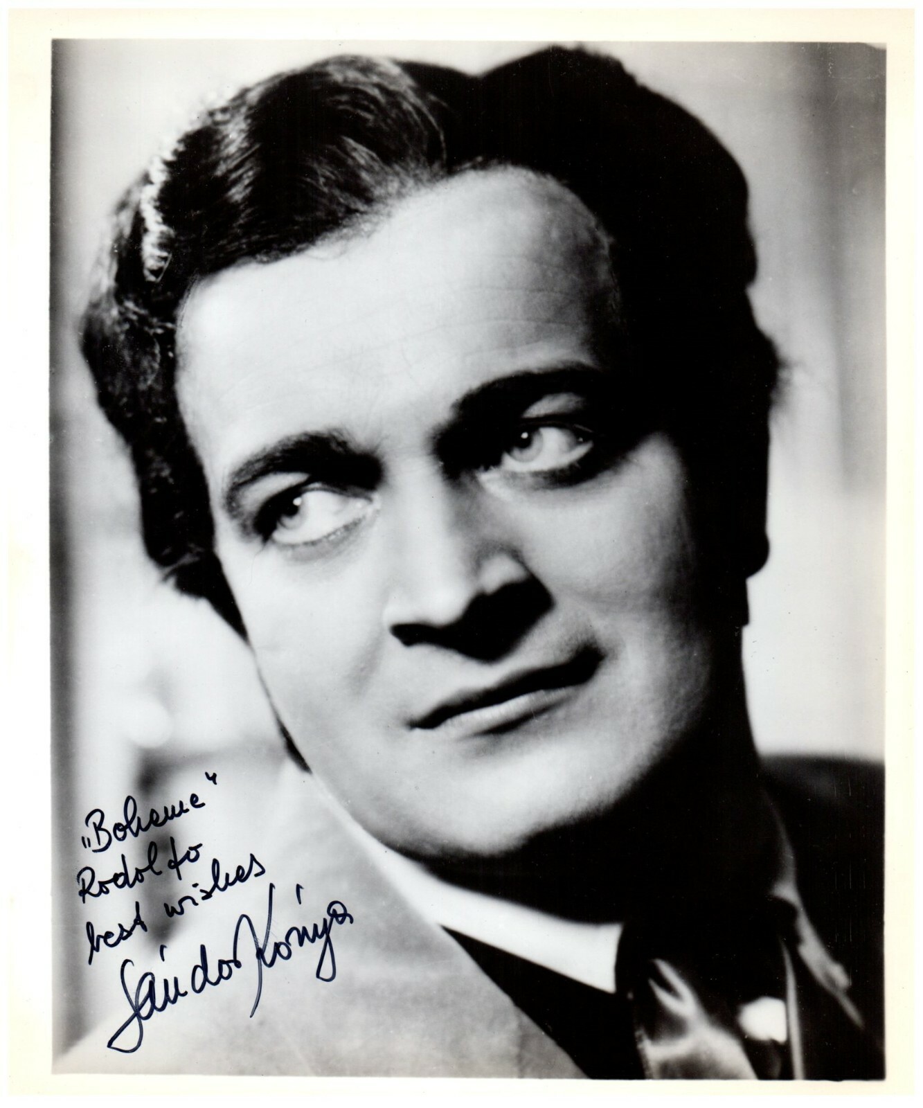 Vintage Hand Signed SANDOR KONYA 8"X10" Photo OPERA SINGER Autograph | eBay