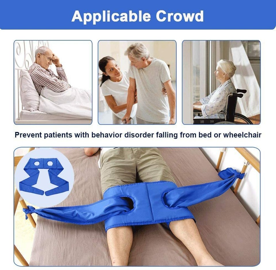 Hospital Bed Restraints for Elderly Medical Leg Restraint Ankle Bands ...