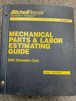 Mitchell Repair Mechanical Parts And Labor Estimating Guide 2001 Vol 2 ...