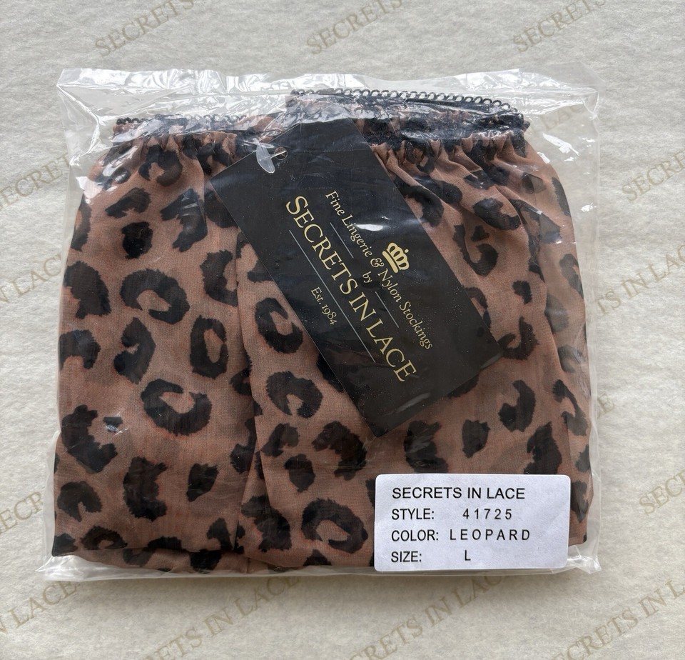 Empress Chiffon Leopard Print by Secrets In Lace Ladies Panties S, M ...