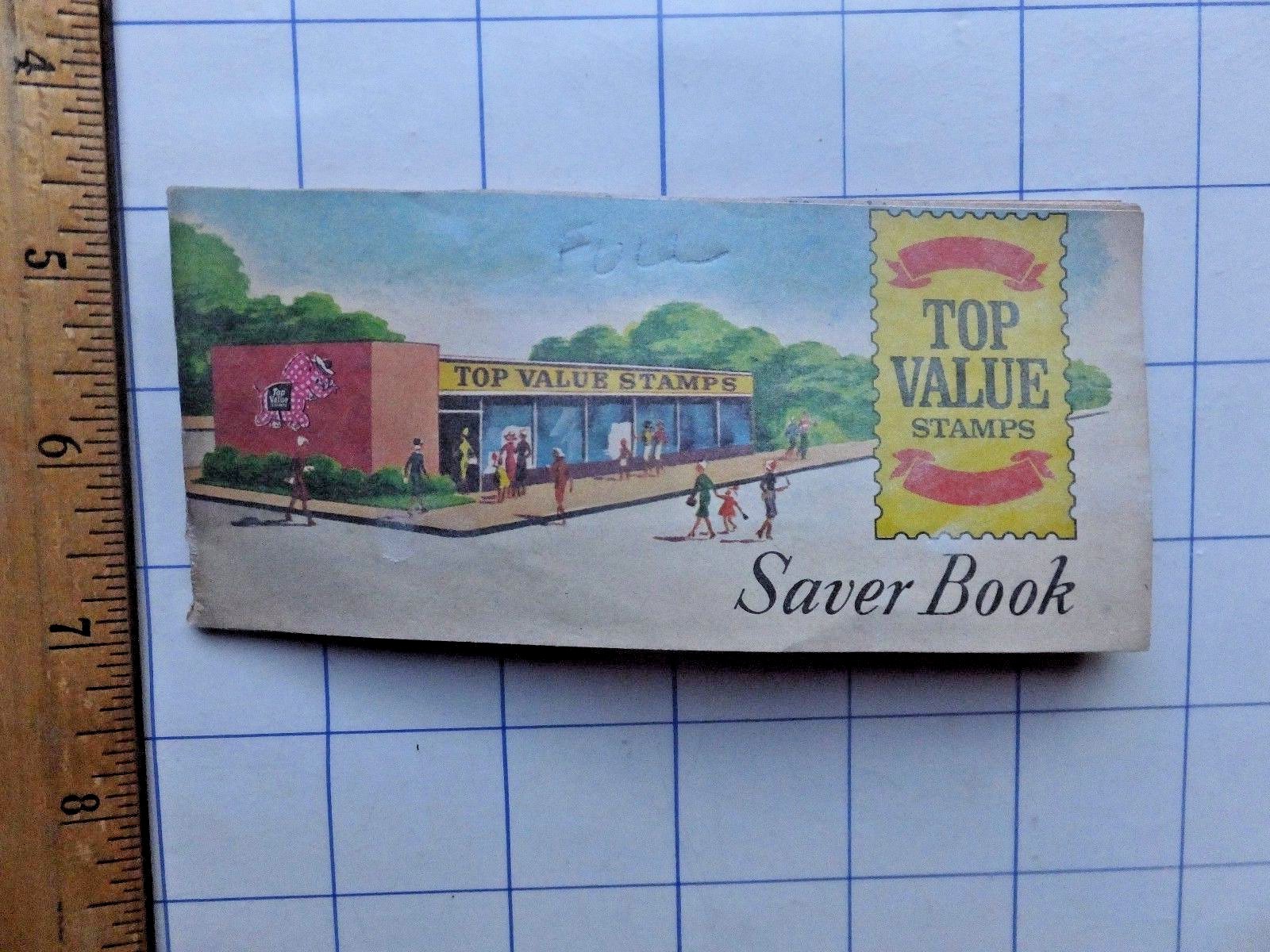 1966 Mini Top Value Stamps Saver Book for the larger 10 value stamps ...