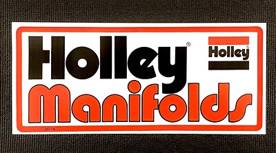 Vintage HOLLEY MANIFOLDS Decal ~NOS Hot Rod Tool Box Sticker ~ NHRA ...