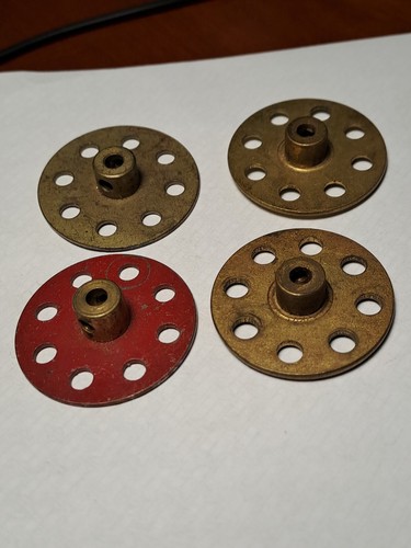 Four Meccano Bush Wheels - Eight Hole (p/n 24) | eBay