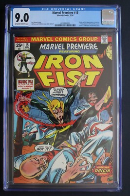 Marvel Premiere #15 Origin 1st IRON FIST 1974 CGC 1st MEACHUM Netflix ...