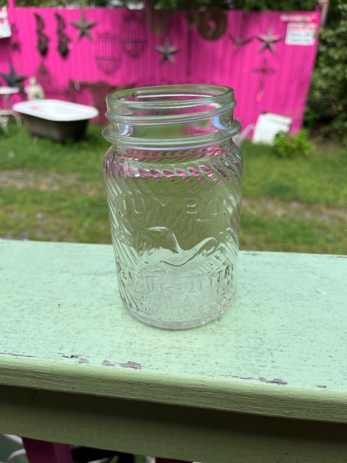 Vintage 1 Lb Jumbo Peanut Butter Jar (No Lid) Jumbo Elephant Cincinnati Ohio | eBay