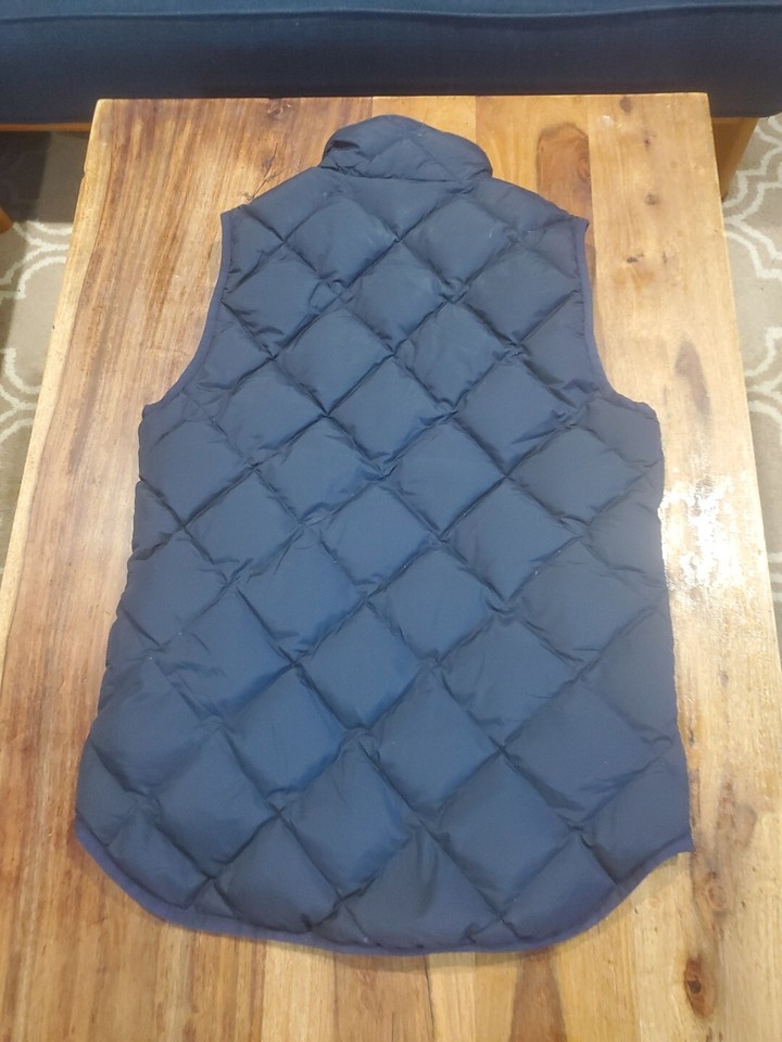 J Crew Quilted Vest Women's XXXS Navy Puffer Down Fill | eBay
