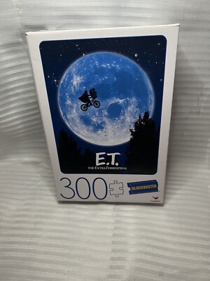 ET 300 Piece Puzzle Blockbuster Movie Poster Cardinal E.T. New Sealed ...