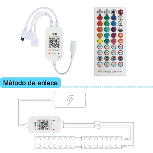 DC5V-24V Bluetooth Music Controller Built In Mic Dual Signal For RGB ...