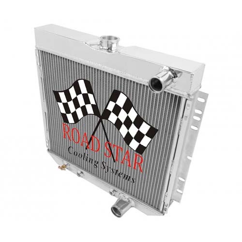 FORD GALAXIE 64-68 V8 4 ROW ALUMINIUM RADIATOR WITH POLISHED TANKS (340 ...
