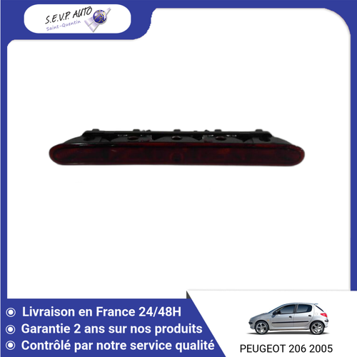 🇫🇷 FEUX STOP SUPPLEMENTAIRE PEUGEOT 206 5P 6350K5 ♻️ 3007542561393 | eBay