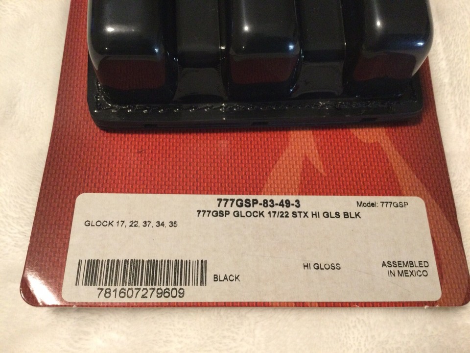 SAFARILAND TRIPLE MAGAZINE HIGH GLOSS FOR GLOCK 17/22/37/34/35, BLK 777 ...