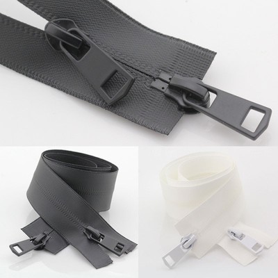 5# Open-end Zipper Invisible Double Slider Zips 60-150cm DIY Garment ...