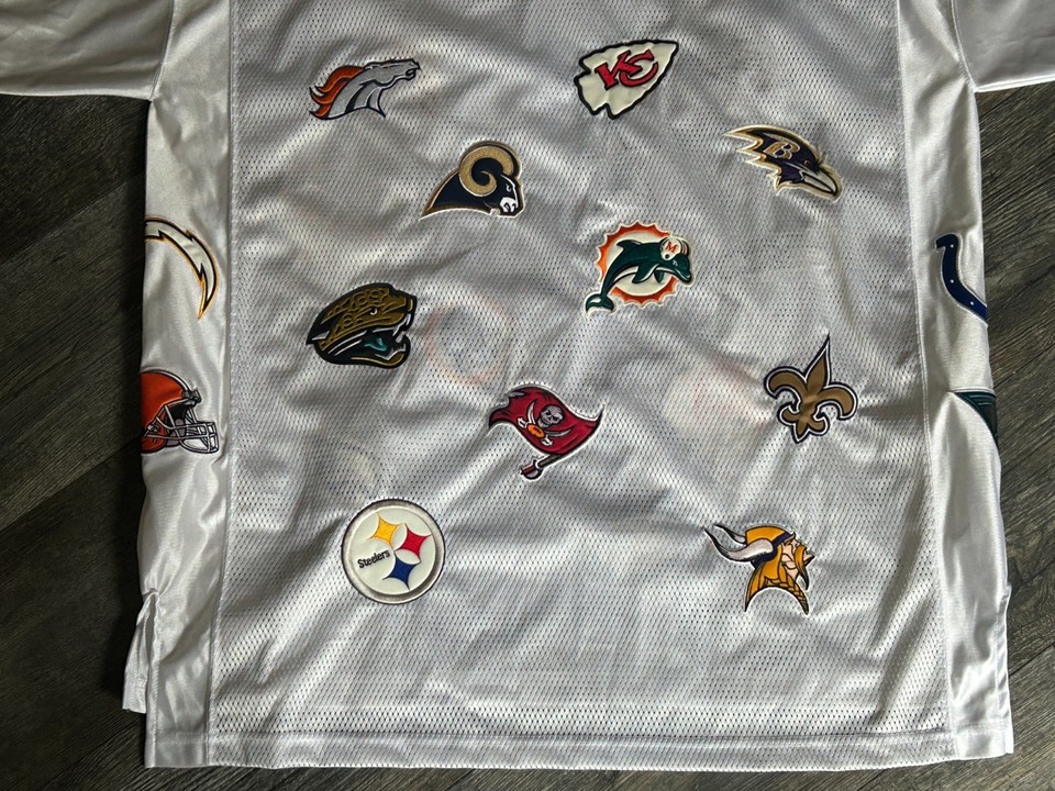 Reebok NFL Footbal Jersey All 32 Teams Logo Patch Mens 2XL Chiefs 49ers ...