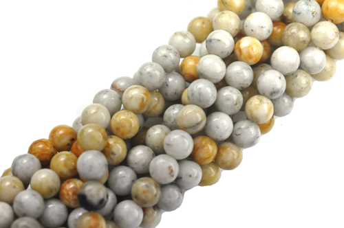 Grey Feldspar Gemstone Round Beads 6MM | eBay