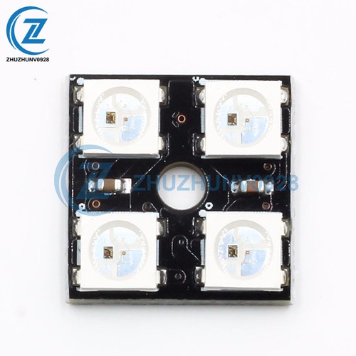 New WS2812 2*2 4-Bit Full Color 5050 RGB LED Lamp Panel Light for ...