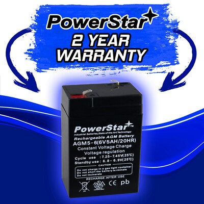 JohnLite cy-0112-6.40 6V 5Ah Spotlight Replacement Battery | eBay