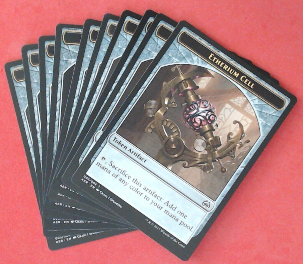 MTG (10) Etherium Cell Token - Aether Revolt (AER) 3/4 -Q38 | eBay