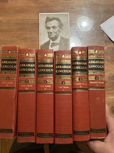 Abraham Lincoln Complete Set 1-6 by Carl Sandburg, The Sangamon Edition ...