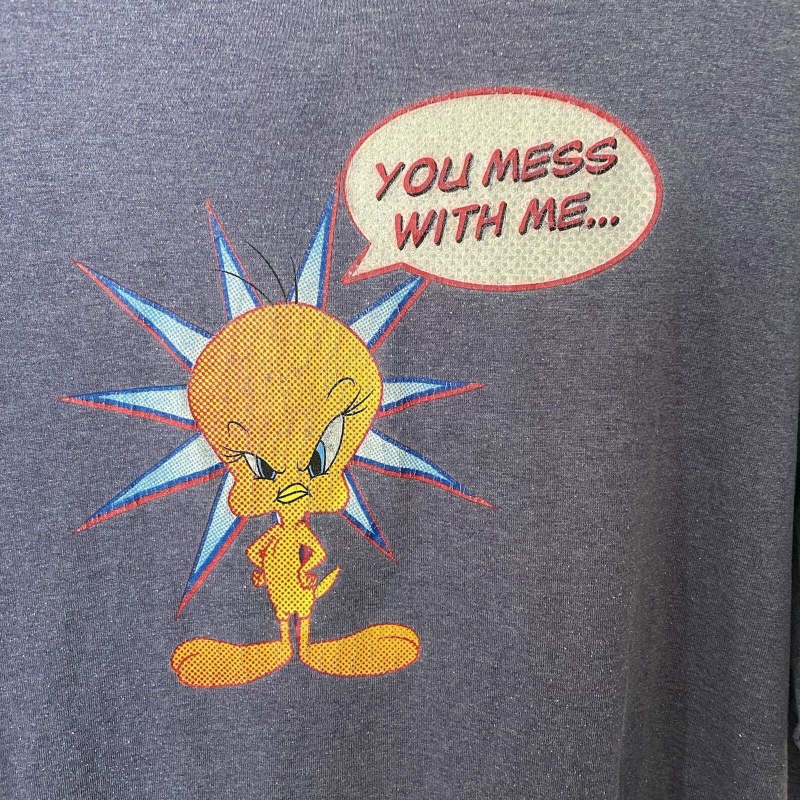 Vintage WB Looney Tunes T-shirt Tweety Bird You Mess … - Gem
