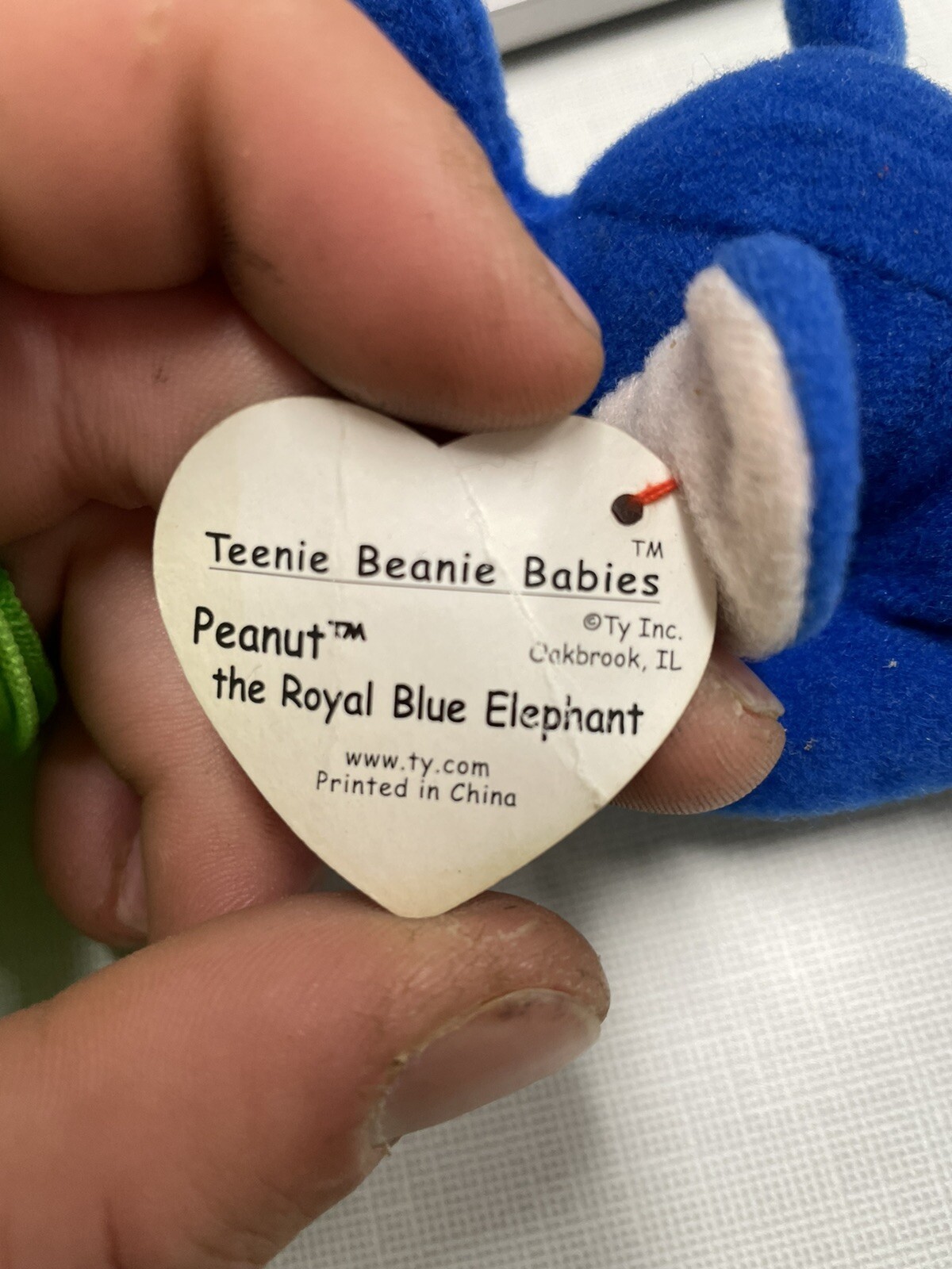 Ty Beanie Buddy Peanut The Elephant - Royal Blue 8421093007| eBay