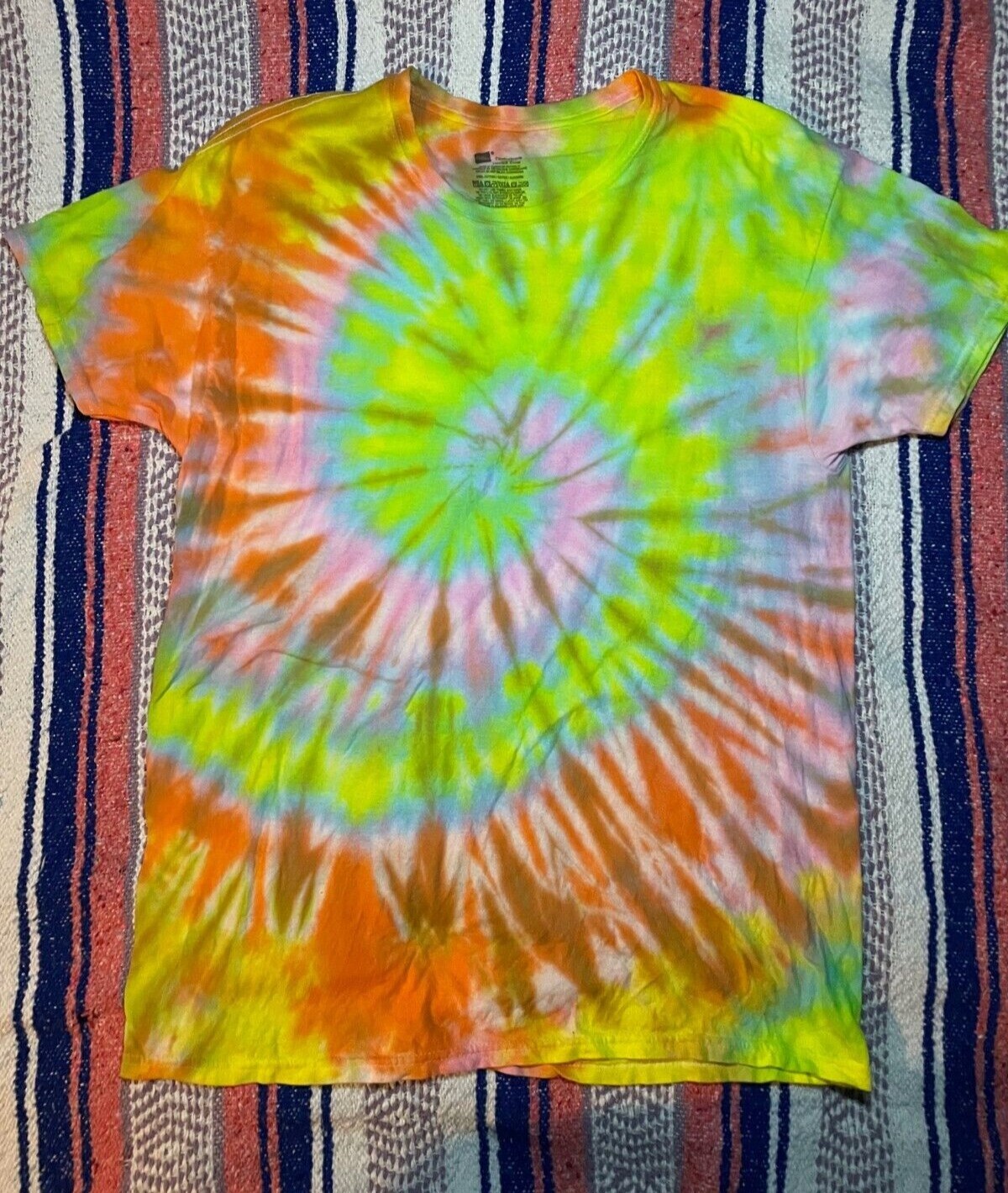 Handmade Tie Dye T-shirt Unisex Hippie Deadhead (Large) | Hippie_DNA ...