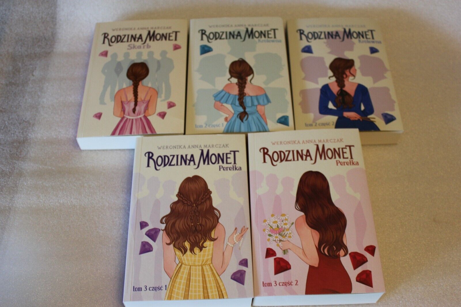 Rodzina Monet 5 TOMÓW KOMPLET Marczak Weronika POLSKA KSIĄŻKA ...