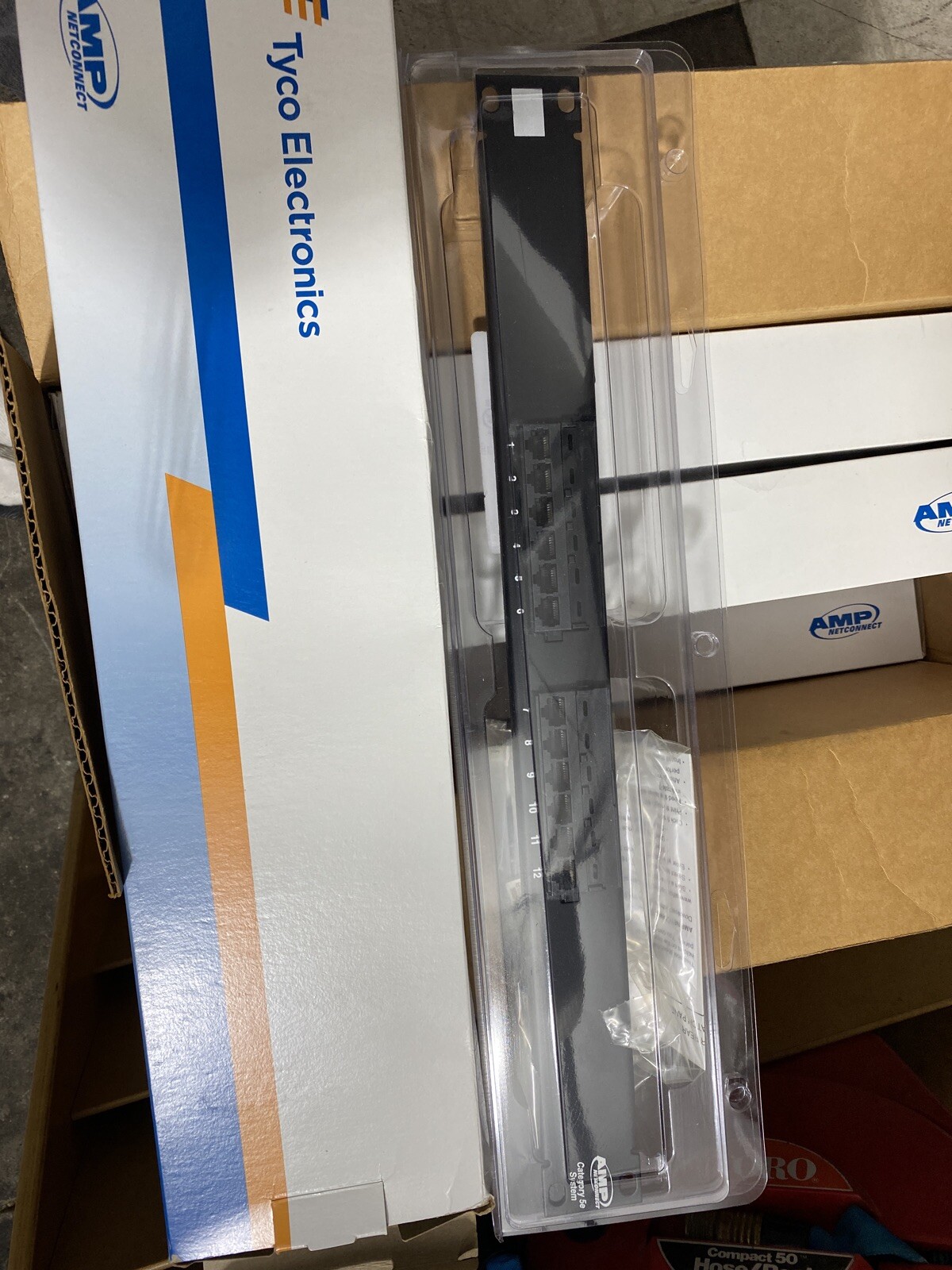 AMP NETCONNECT 12 port Cat5e Rack Mount Patch Panel | eBay