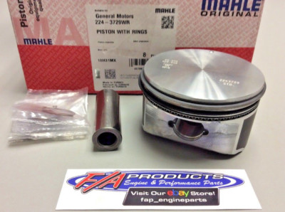 Chevrolet 4.8 5.3 V8 LS Engines Flat Top Piston And Ring Kit MAHLE 224 ...