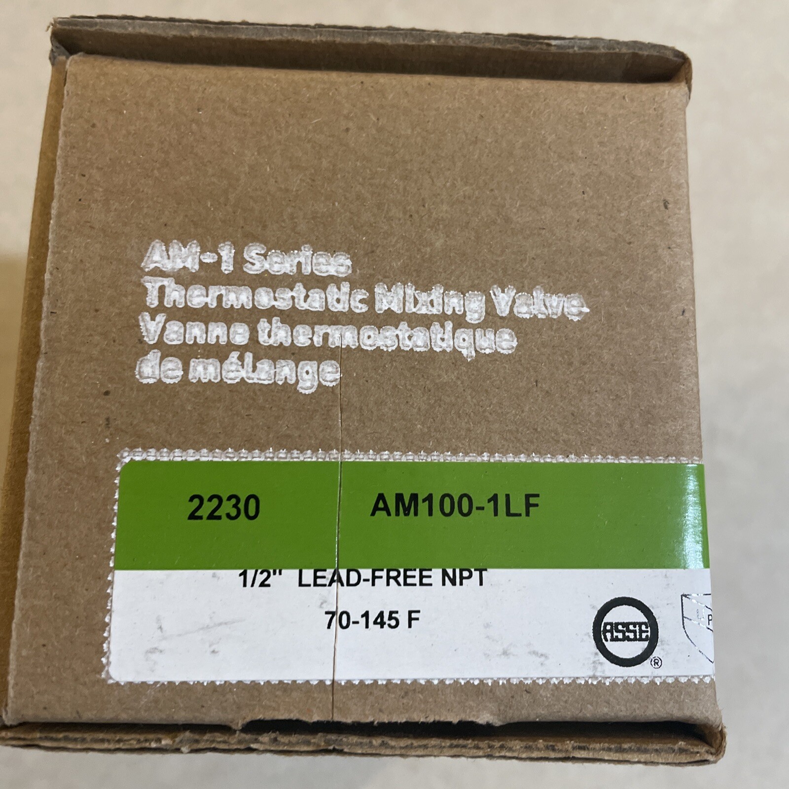 resideo Braukmann AM100-1LF 1/2" Mixing Valve LF 70-145 Series AM-1 ...