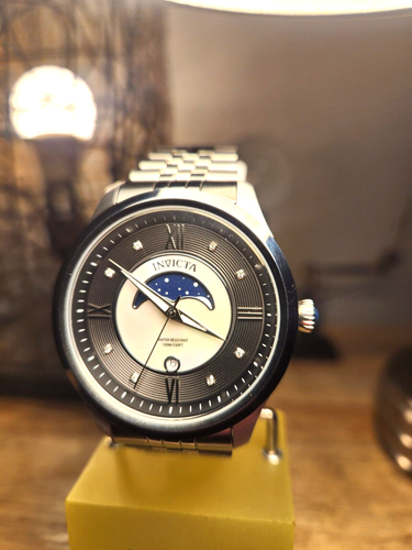 Invicta Specialty - Moon Phase/MOP/.08 Diamond # 33588-44mm | eBay