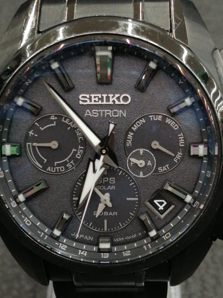 Seiko Astron SBXC069 Cal.5X53 Titanium Day Date Box Solar Mens Watch ...
