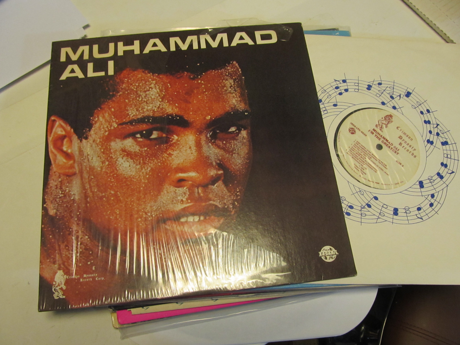 MUHAMMAD ALI I'm The Greatest LP 1976 Crimson Dynasty IRDA LPN 6020 w ...