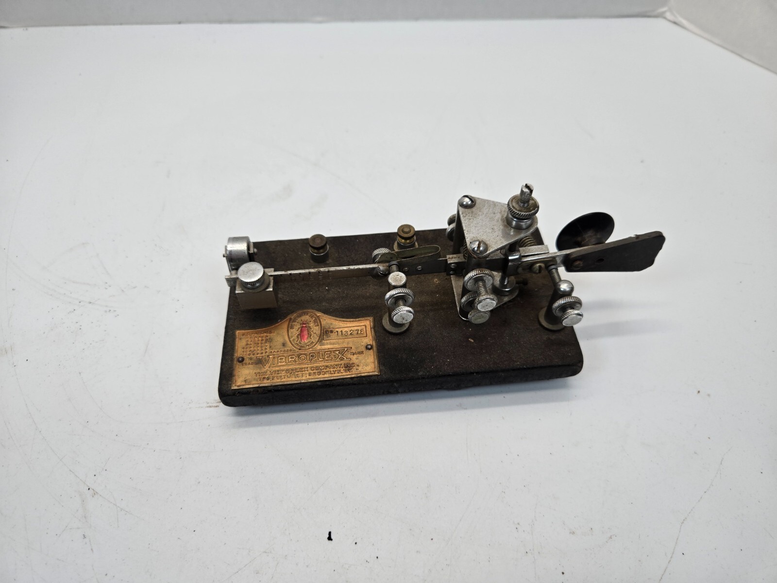 Vibroplex Lightning Bug Morse Code Telegraph Key Keyer #113278 | eBay