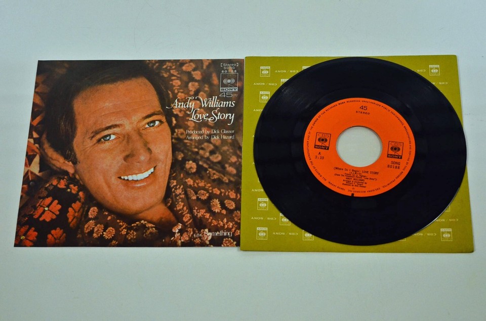 ANDY WILLIAMS Love Story /Something 7" 45 rpm JAPAN Vinyl SONG 80188 | eBay