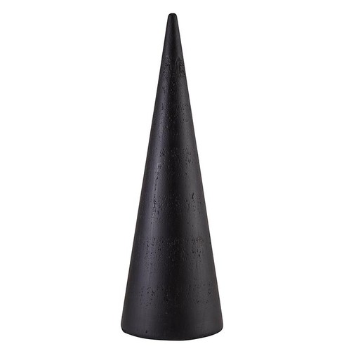 Wood Cone Large Black Tree, Holiday Dinner Decor Trees Decorations ...