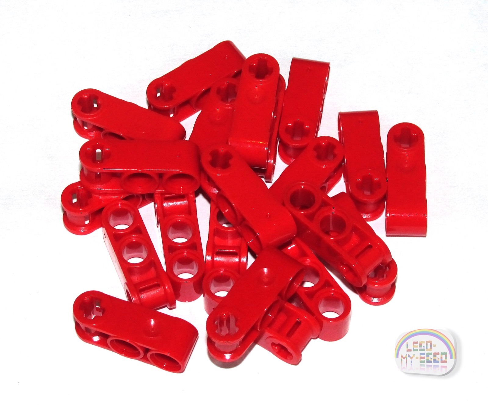 LEGO Technic - 3L Perpendicular Axle & Pin Connector - 2 Pin Holes ...