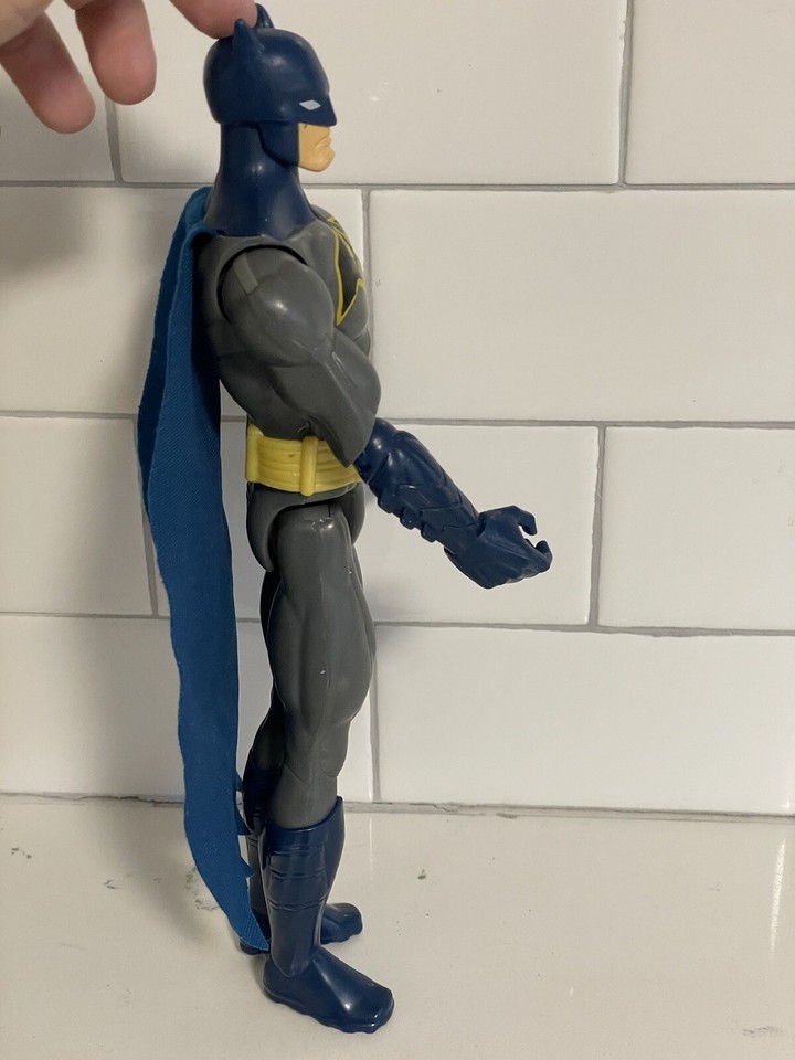 Batman TM & DC Comics 11.5" Action Figure Blue Cape Mattel Vintage | eBay