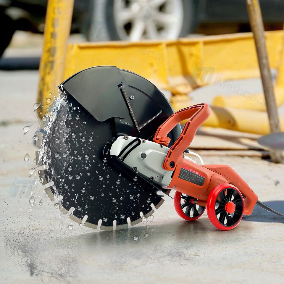 16'' Electric Concrete Saw Wet/Dry Saw Cutter with Water Pump and Blade ...