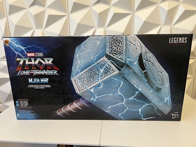 MARVEL LEGENDS THOR MJOLNIR ELECTRONIC HAMMER LOVE AND THUNDER Open Box ...