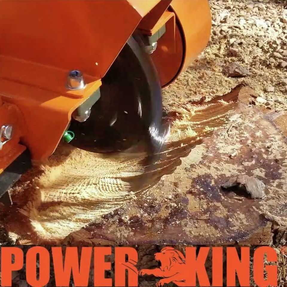 Power King PK0803-EH 14 HP Powered by Kohler CH440 Engine Stump Grinder ...