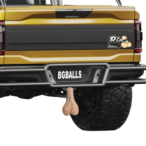 Bulls Balls Truck Nuts Hitch for Car Hanger Nutz Fake Silicone Hanging ...